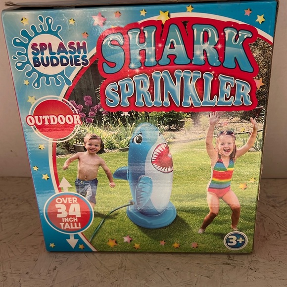 Other | Splash Buddies Shark Sprinkler Over 34 Inches Tall Outdoor ...